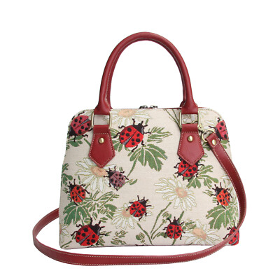 Signare Tapestry Hand Shoulder Crossbody Bag For Woman Ladybug Design ...