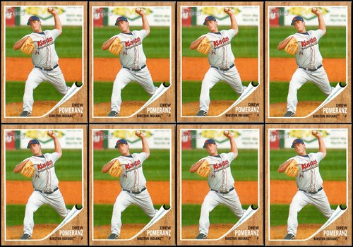 Topps Heritage Minor League Kinston Indians (8) Card Lot - BRING HOME ...