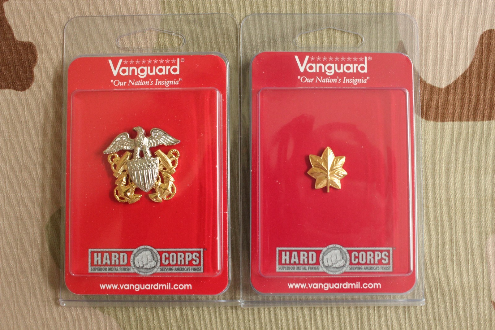 USN US NAVY O-4 LCDR RANK OFFICER GARRISON CAP BADGE & DEVICE REDUCED ...