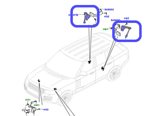LAND ROVER REAR SUSPENSION HEIGHT SENSOR RANGE ROVER DISCOVERY SPORT ...