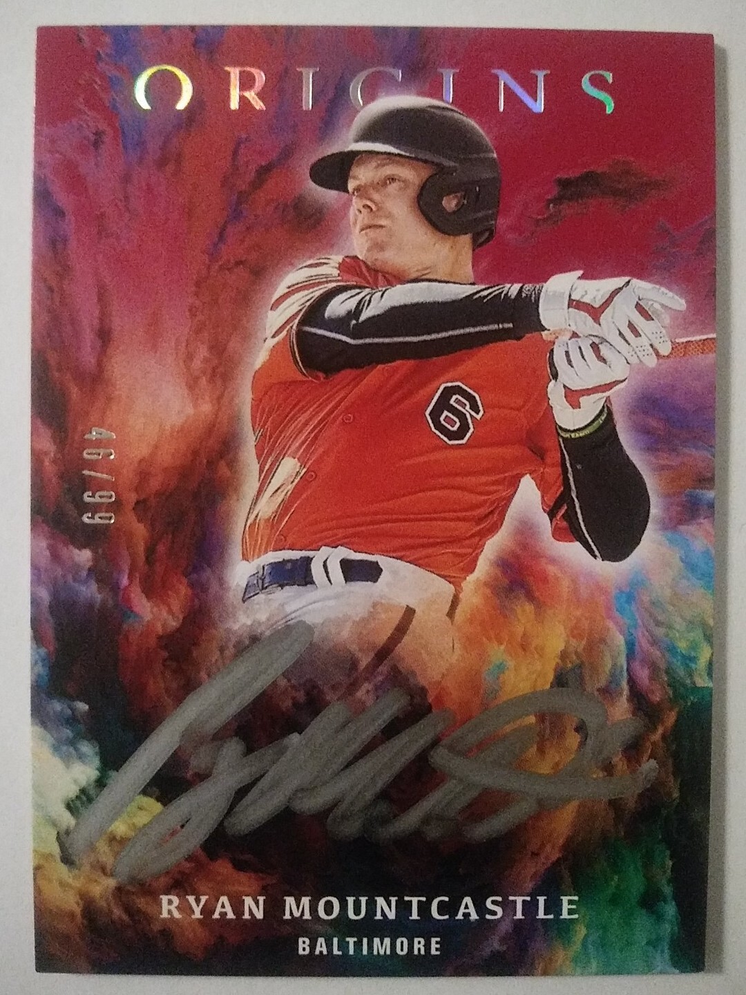 2021 Panini Origins Ryan Mountcastle #'d 46/99 Red Rookie Autograph ...