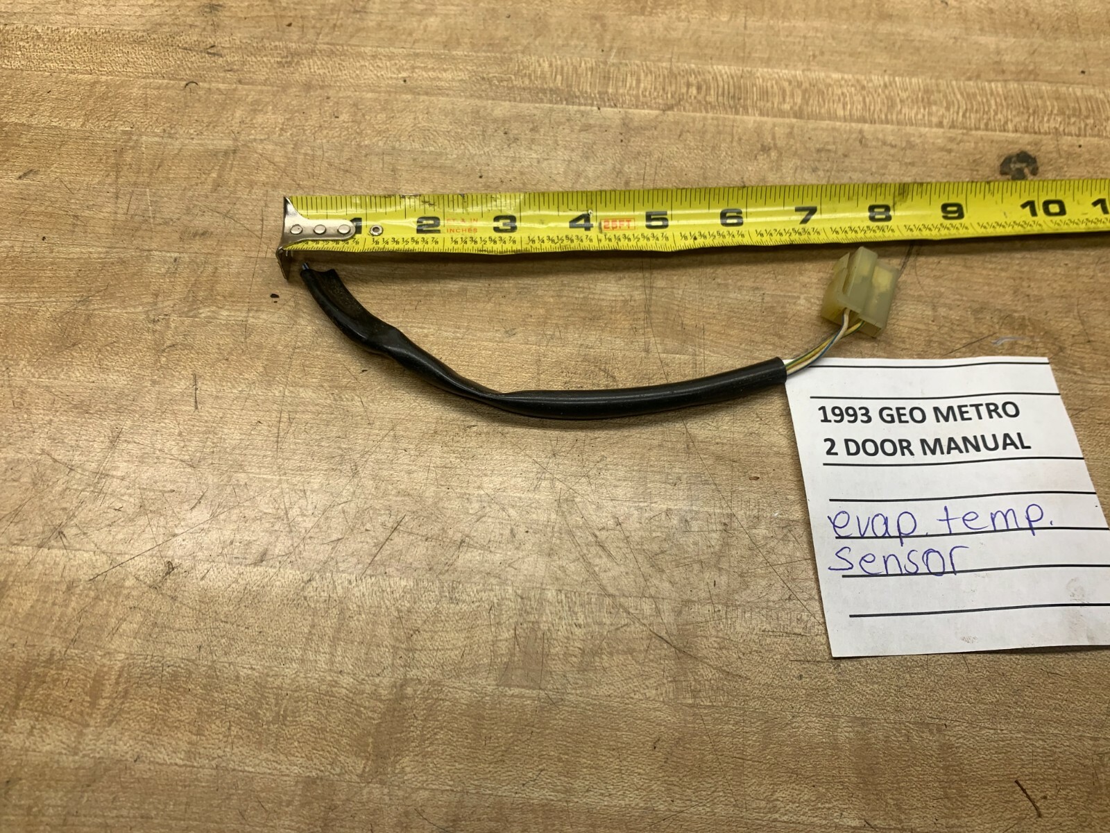 1989-1994 GEO METRO EVAPORATOR TEMPERATURE SENSOR WIRING CONNECTOR ...