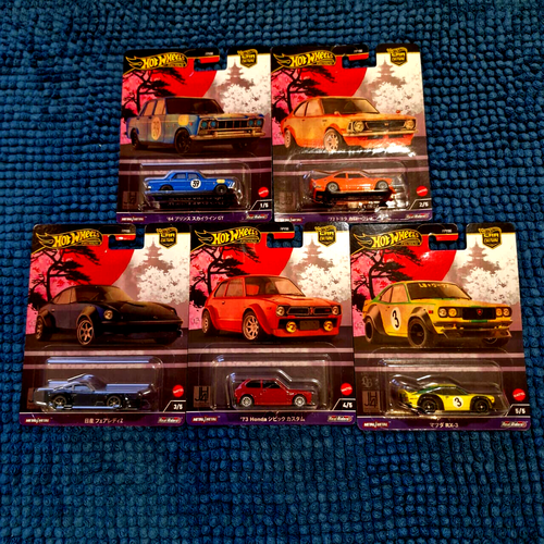Hot Wheels Premium Car Culture Japan Historics 4 Complete Set of 5 NEW ...