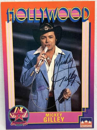 Mickey Gilley Singer Songwriter #187 Signed Hollywood Trading Card 1991 ...