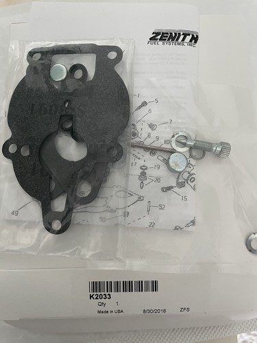 GENUINE ZENITH CARBURETOR REBUILD KIT FOR INTERNATIONAL 154 CUB LO-BOY ...