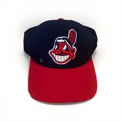 Puma Vintage Cleveland Indians Sports Chief Wahoo Logo Snapback Ball ...