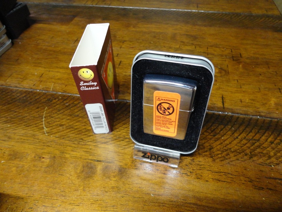HAVE A NICE MILLENIUM SMILEY FACE PATRIOTIC ZIPPO LIGHTER MINT IN BOX ...
