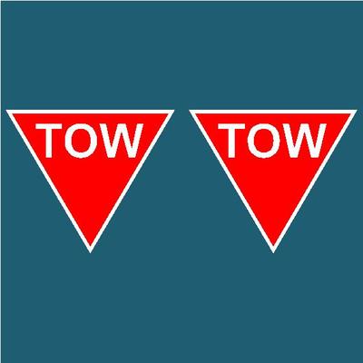 CAMS APPROVED TOW POINT X2 DECAL STICKER SET RALLY DRIFT MOTORSPORT JDM ...