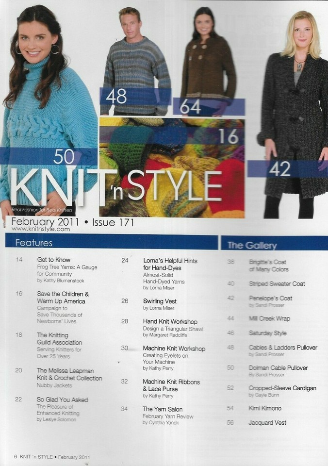 Knit 'N Style Magazine Must Make Projects Design A Shawl Sewing Machine ...