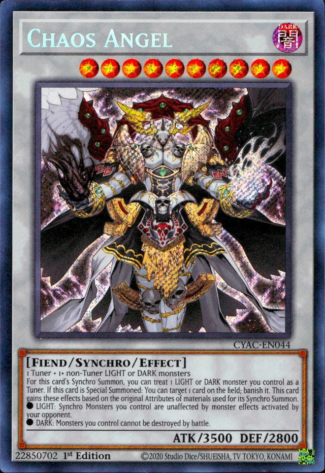 Yugioh Chaos Angel CYAC-EN044 Secret Rare 1st Edition | eBay UK