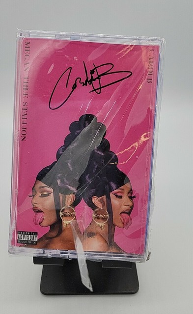 Cardi B and Megan Thee Stalion WAP Stamp Signed Cassette Limited ...