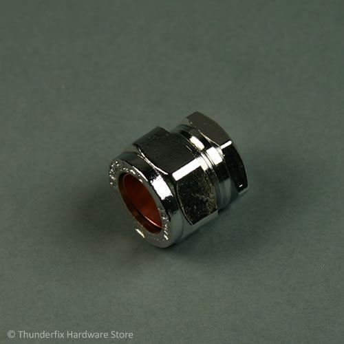 Compression End Stop Stopend Cap Chrome 15mm, 22mm or 28mm | eBay