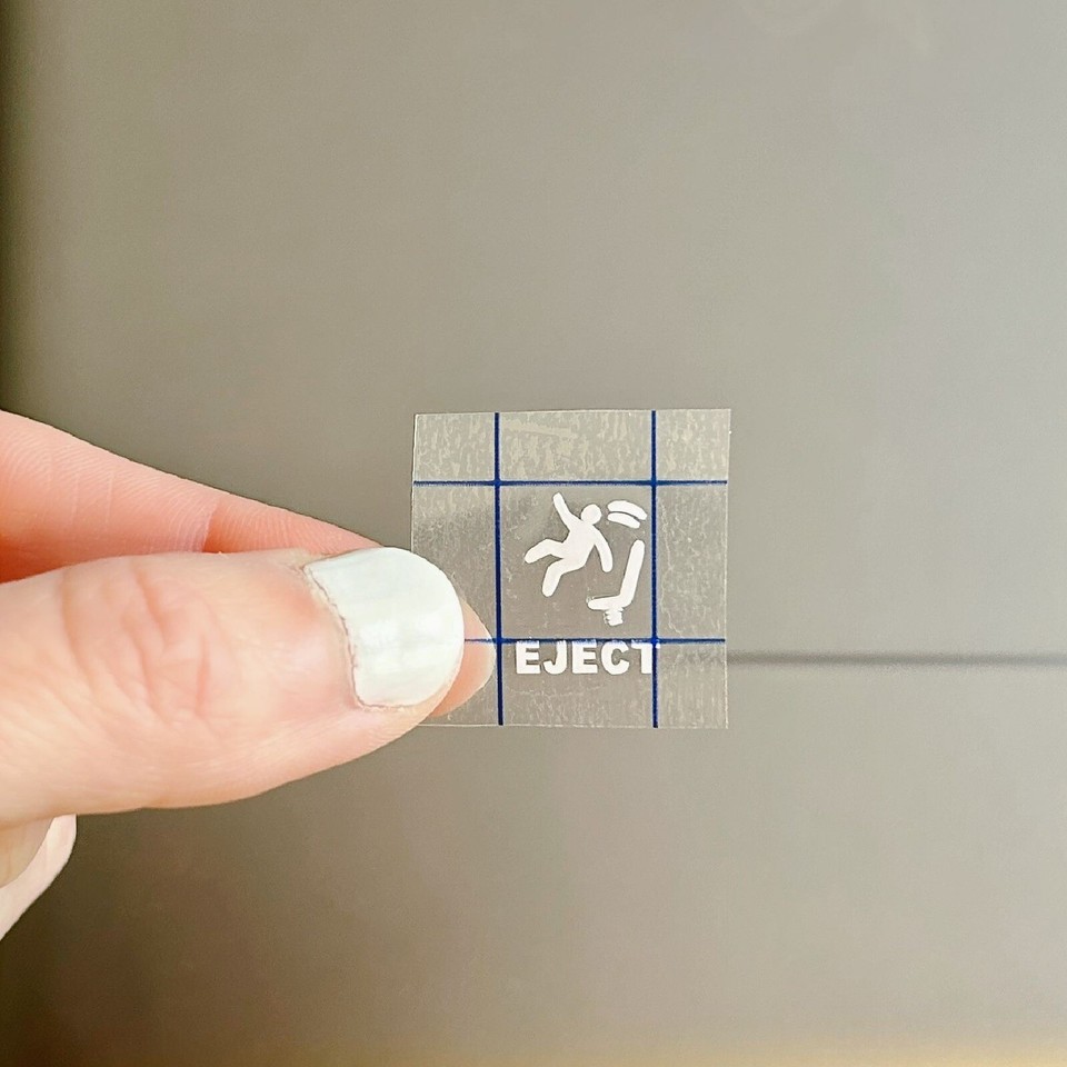 EJECT BLANK BUTTON Decal For Cars And Trucks Funny Car Stickers (2 pack ...