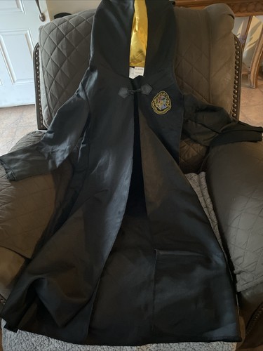 Harry Potter Hogwartz Hufflepuff Halloween Kids Costume Cape Cosplay M ...