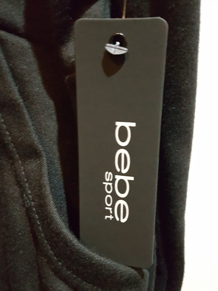 Bebe Plus Sport BP2362A Black Multi-Stripe Logo Zip-Up Hoodie Jacket ...