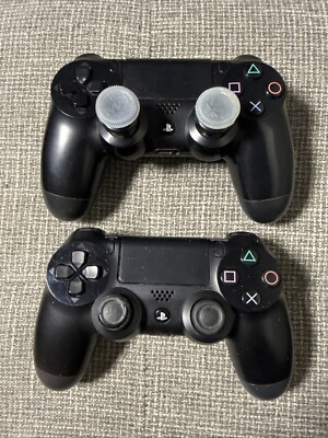PS4 OEM DualShock Controller Lot 2 controllers - All Black | eBay