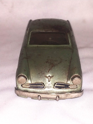 VINTAGE WINDING TIN PLATE TOY CAR DUX BOTTOM KEY OPERATED GERMANY 1950 ...