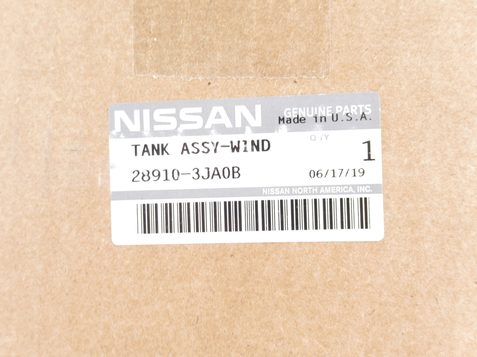 Genuine OEM Nissan Infiniti 28910-3JA0B Windshield Washer Reservoir ...