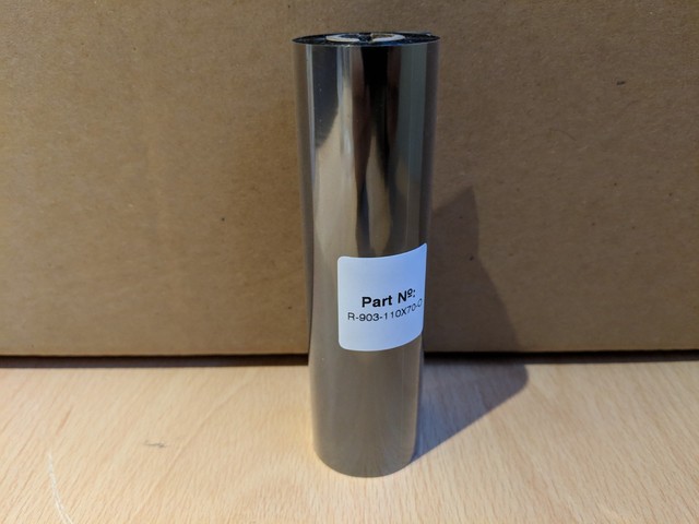 Ricoh B110CU Thermotransfer Resin Ink Ribbon 25mm Roll Core Label ...