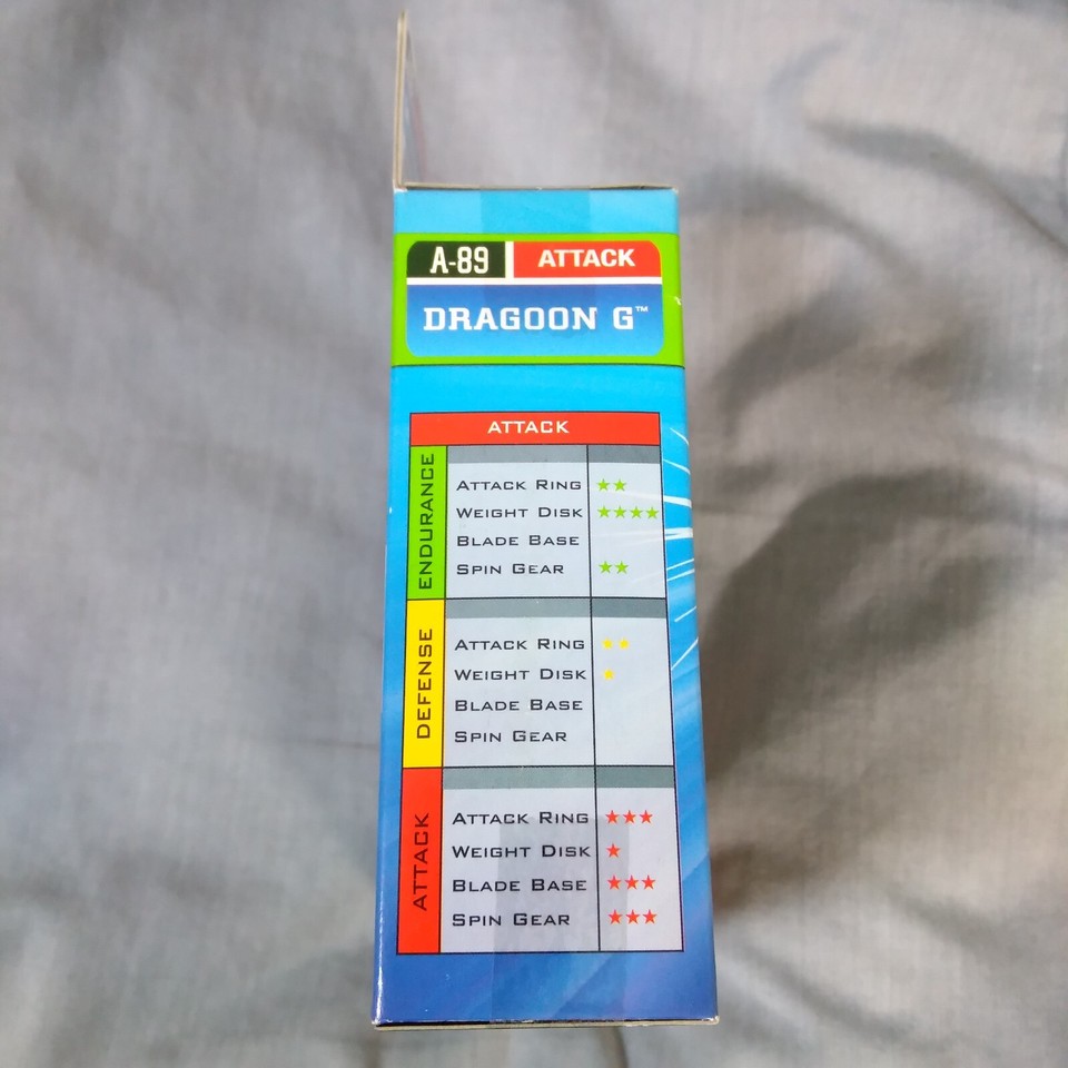 A-89 Dragoon G (Galaxy) Blue Metallic ver. - HASBRO Beyblade G ...