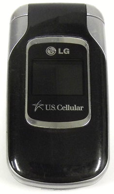 LG UX220 - Black and Silver ( U.S. Cellular ) Very Rare Cellular Flip ...