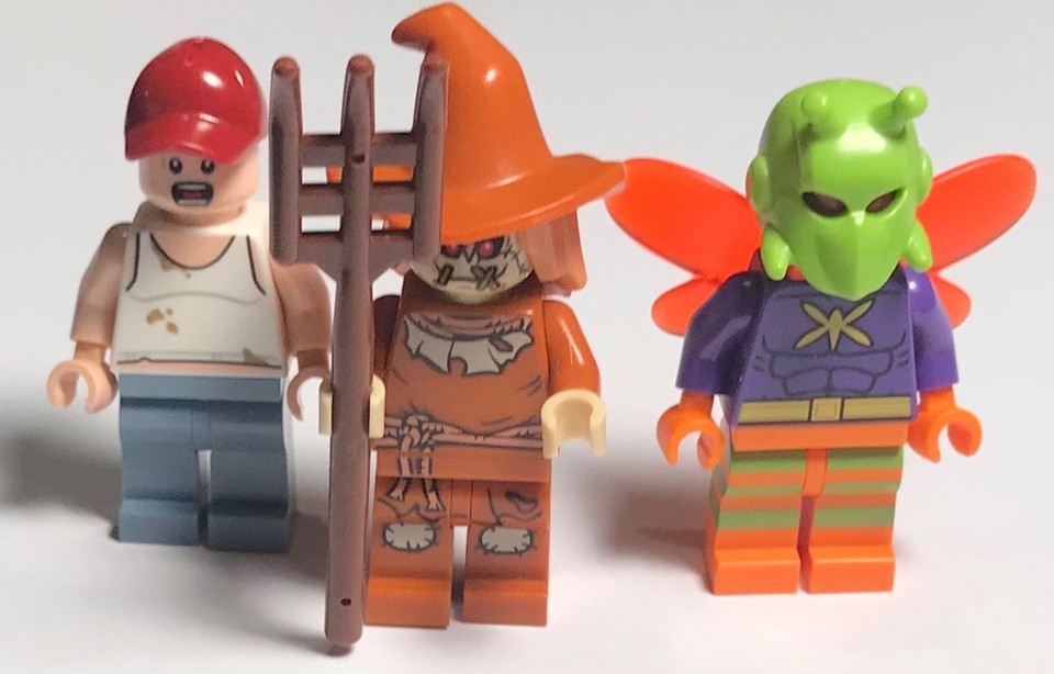 LEGO Harvest of Fear 76054 (3) Minifigure Lot - Scarecrow, Killer Moth ...
