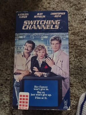 Switching Channels VHS Comedy Burt Reynolds Kathleen Turner Tri-Star ...