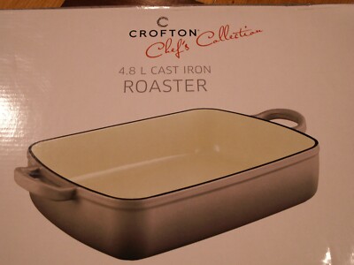 Crofton chef collection French 4.8L cast iron enamelled Roaster | eBay ...