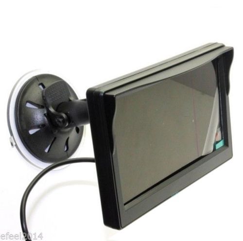 5" TFT LCD Color Car Rear View Monitor +License Plate Wireless IR ...