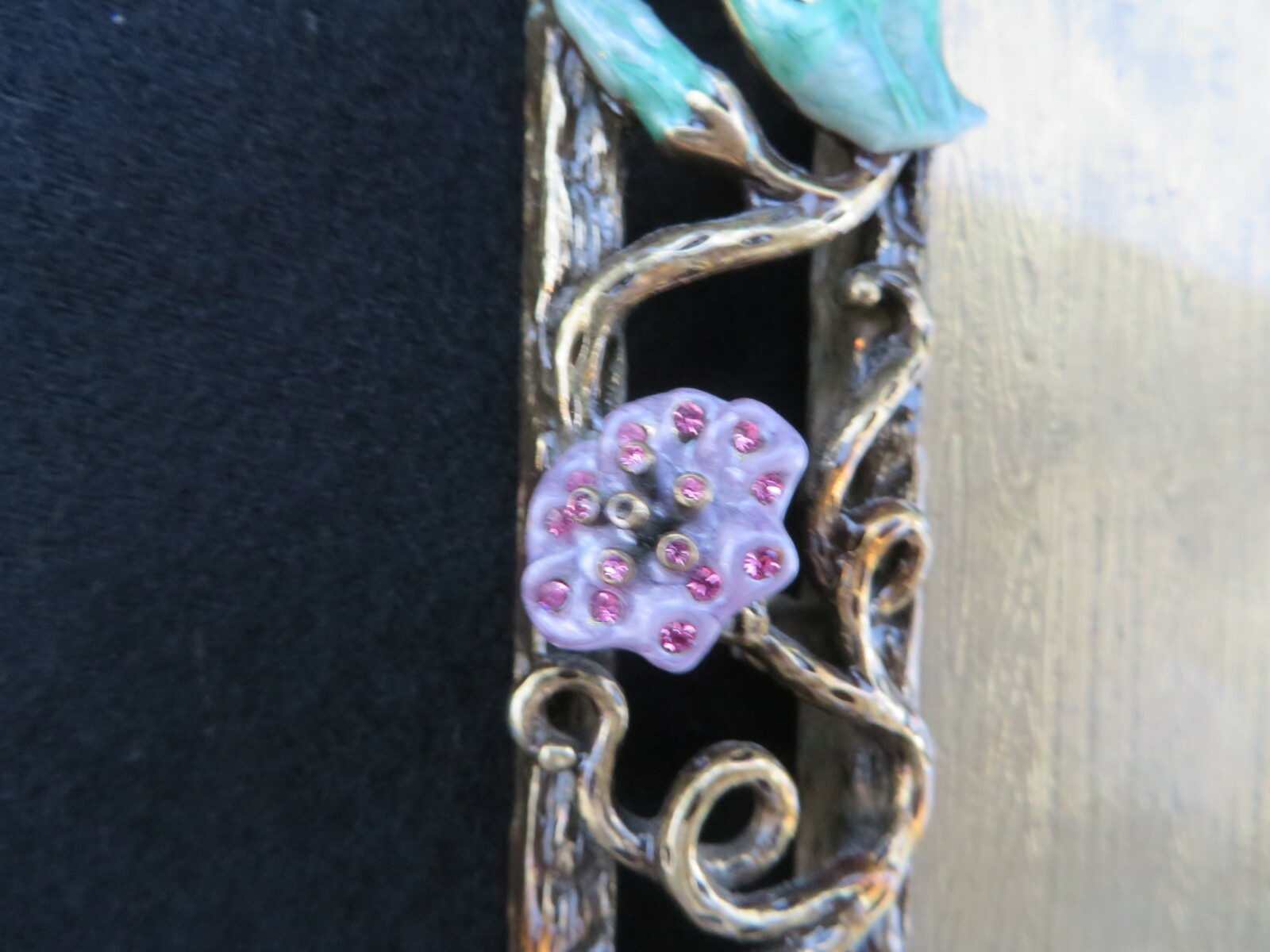 COSMO COLLECTION Picture Enamel Frame With SWAROVSKI Crystals Bird ...