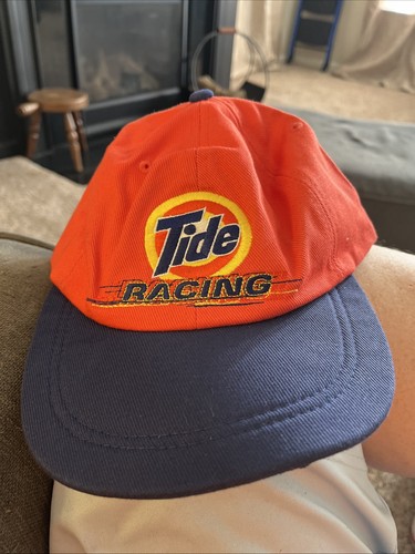 Tide Racing Hat Strapback Cap Orange Blue Downy Scrunchcap VINTAGE | eBay