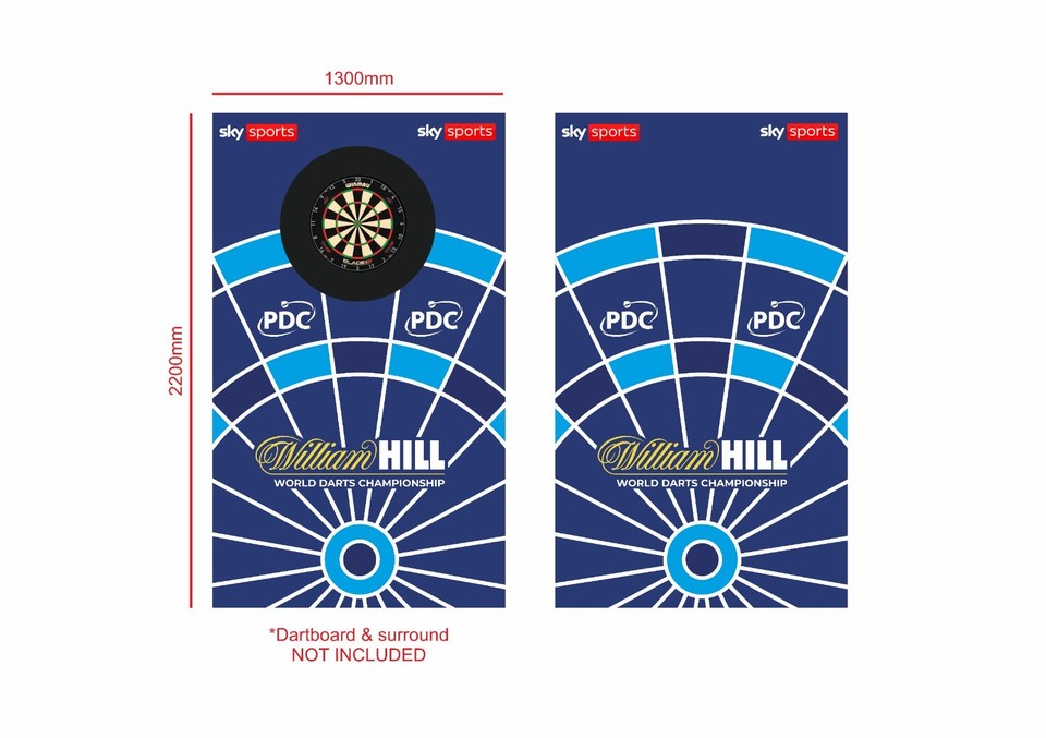 William Hill World Darts Championship 1300mm wide x 2200mm tall Wall ...