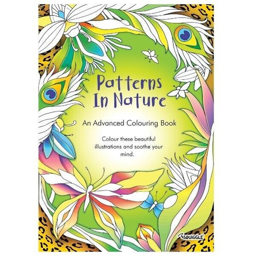 Advanced Colouring Book A4 Mind Relax Adults Stress Relief Patterns In ...