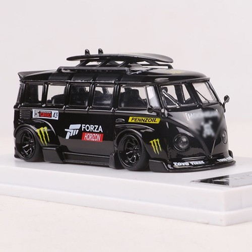GB LF 1:64 Black VW T1 Van Camper RWB Kombi Sports Model Diecast ...