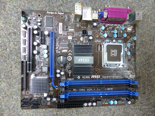 MSI G41M-P33 Combo Motherboard for Parts only | eBay