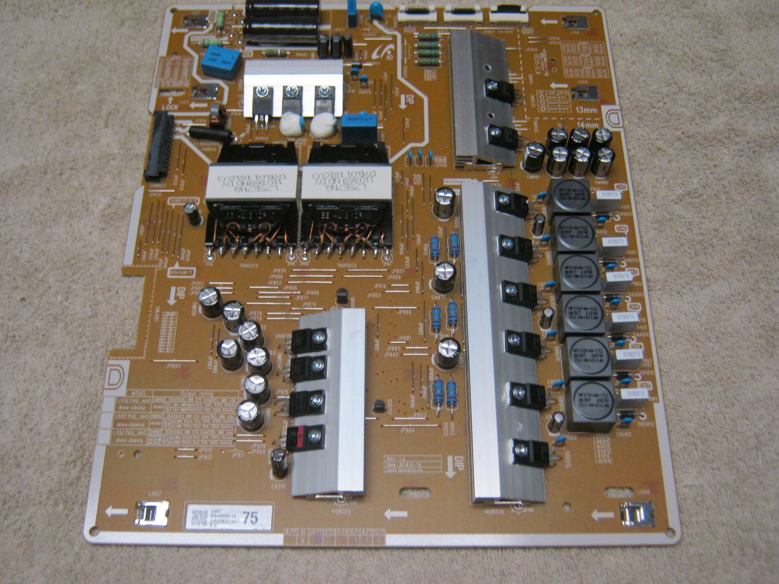 Power Supply Board BN44-00940A, LED Board For Samsung QLED QN75Q7FNAF ...