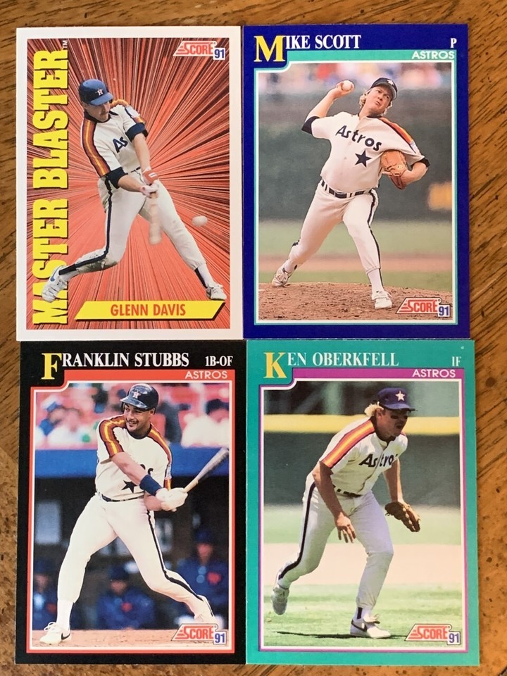 120 Different Houston Astros Card Lot 1977 - 1993 Near Mint - JR ...