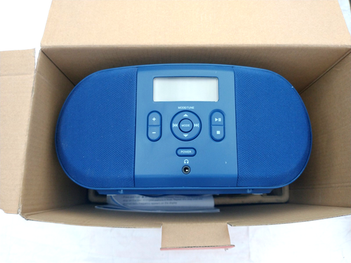 Onn Portable CD Boombox Groove Player Digital FM Radio Navy Blue (Open ...