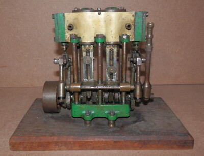EARLY STUART MODELS LIVE STEAM TWIN LAUNCH MARINE ENGINE WITH REVERSE ...