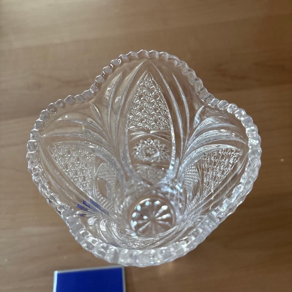 KAMAY cut glass flower vase | eBay