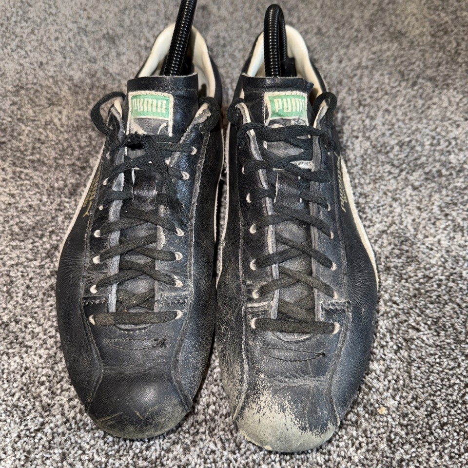 Vintage 1970s Black White Fifa Approved Puma Rapid Soccer Football Shoe ...