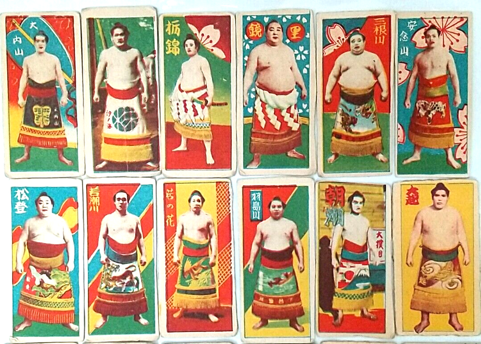 (Vintage Item) Sumo wrestling Menko, 23 Sheets Set, Japan, Card, Rare ...