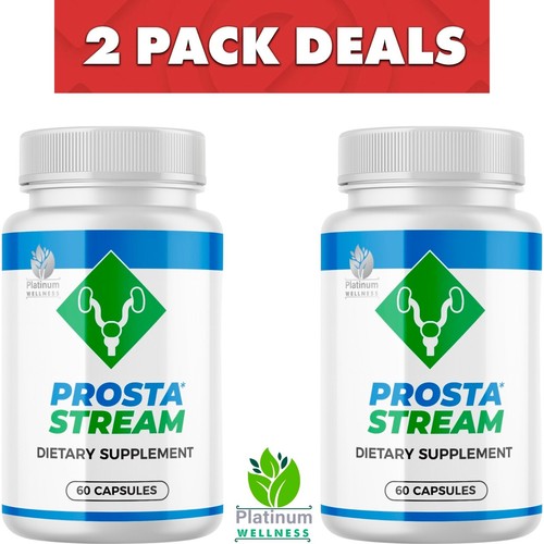 (2 PACK)-ProstaStream - Prosta Stream - Prostate Support Supplement 60 ...