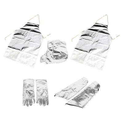 2x Aluminum Foil Aprons Suit Lightweight Heat Resistant Protective 1 ...