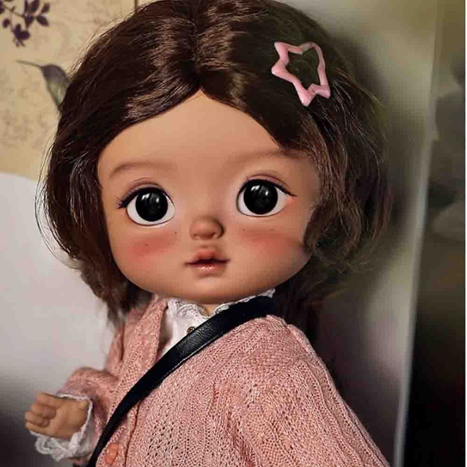 Handmade 1/6 Resin BJD Doll SD Ball Joint Doll Freckles Girl Tan Skin ...