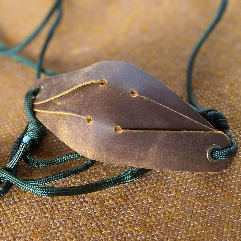 Leather Shepherd Sling Handmade Paracord Shepherds Sling Rock Thrower ...