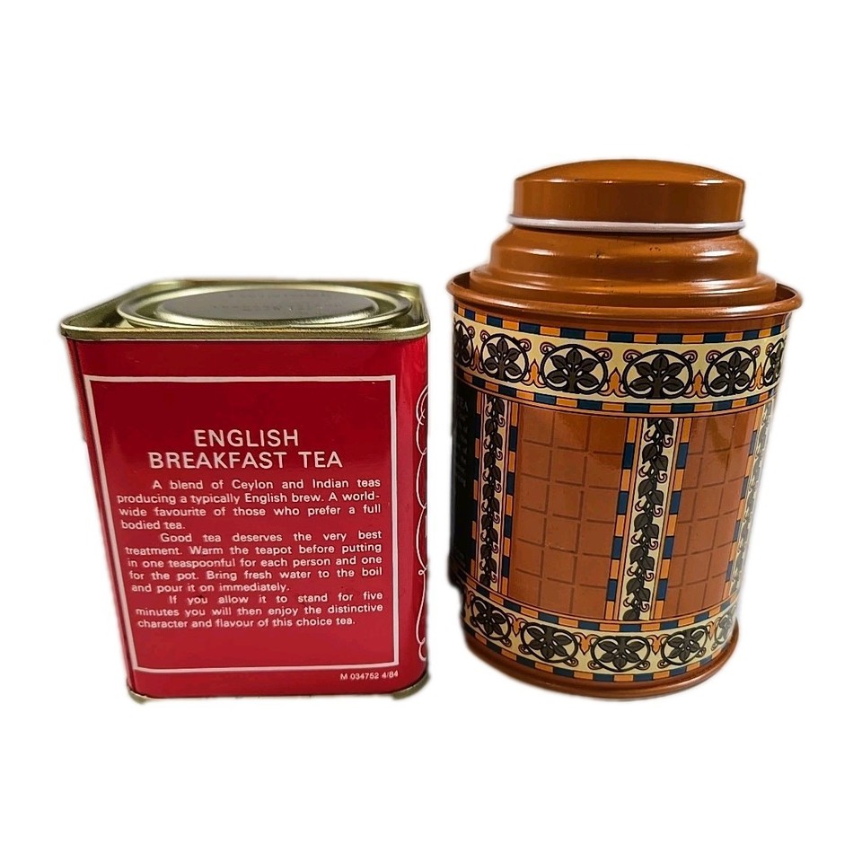 Collectible Syrup And Tea Tins Empty Assorted Small Lot Of 4 Lyle's ...