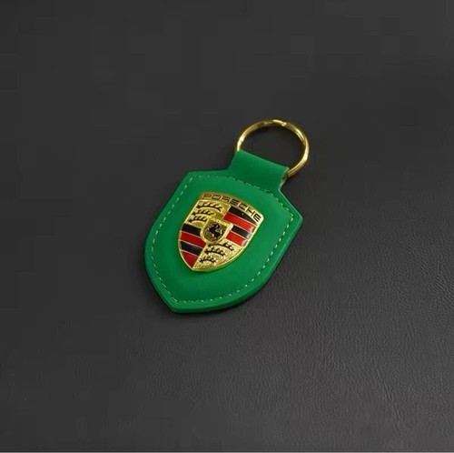 Keychain Porsche Green X Wine Red Leather Set Of 2 | eBay