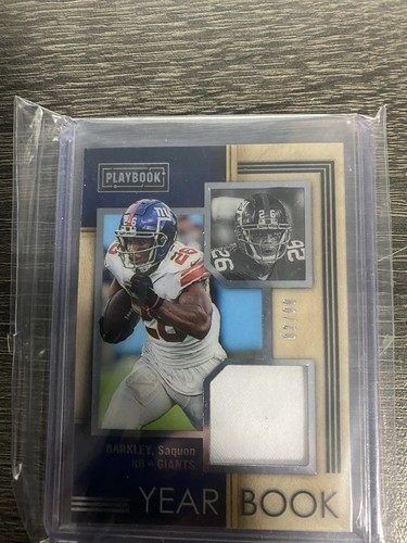 SAQUON BARKLEY 2022 PANINI PLAYBOOK YEARBOOK JERSEY PATCH /99 Giants ...