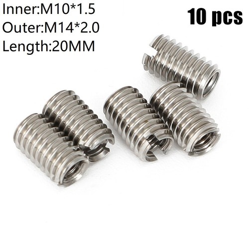 Thread Insert Thread Reducer 10pcs Inner M10X1.5 Length 20MM Repair ...